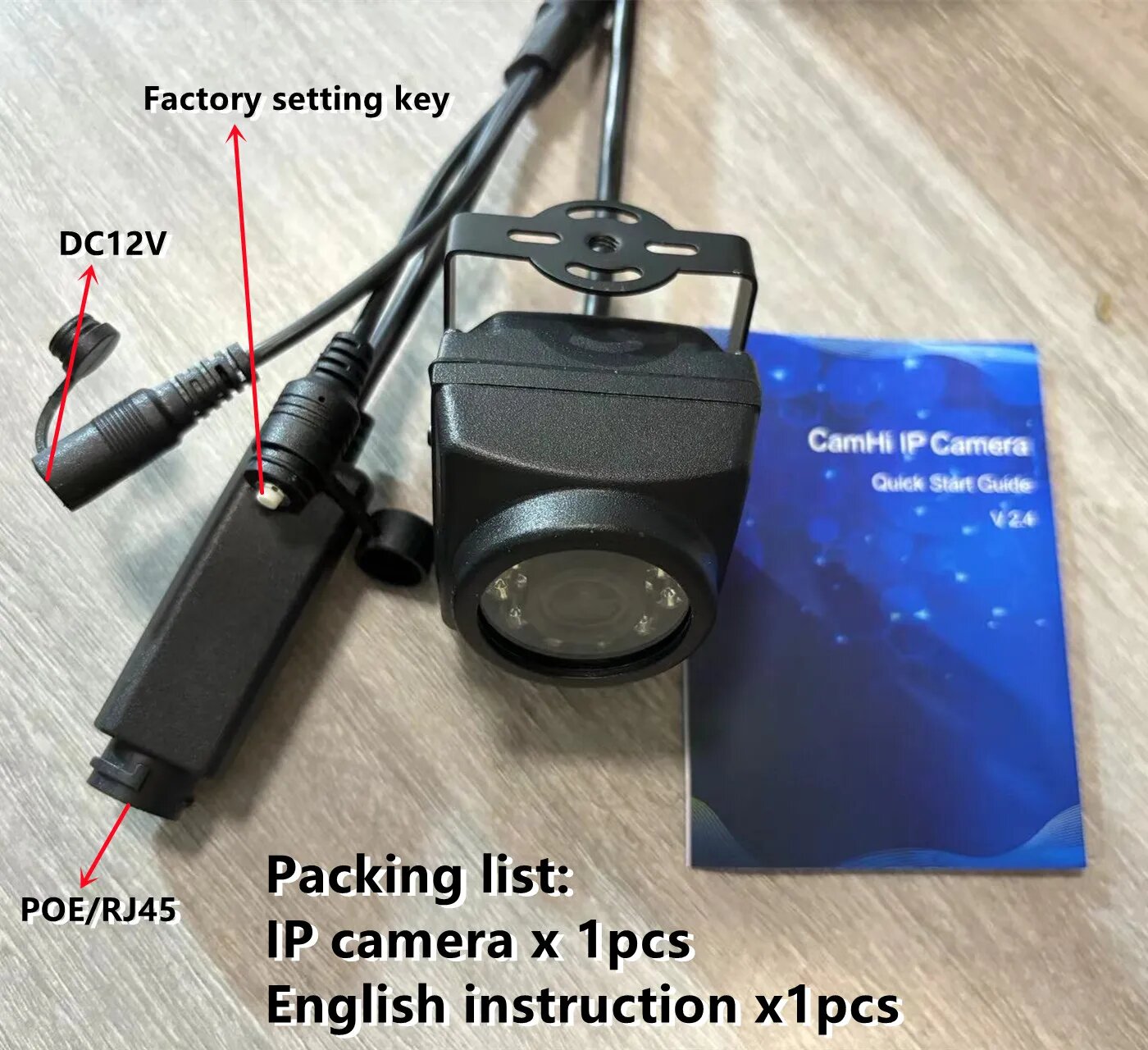HQCAM Мини IP-камера 5Мп, 3.6мм, IMX335