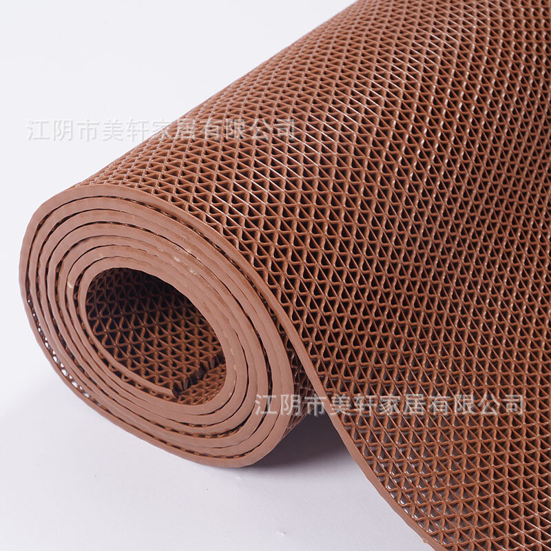 Утолщенный оптовый коврик S-типа с полой сеткой, водонепроницаемый коврик для бассейна, ПВХ пластик, полное покрытие, водостойкий, нескользящий коврик для ванной