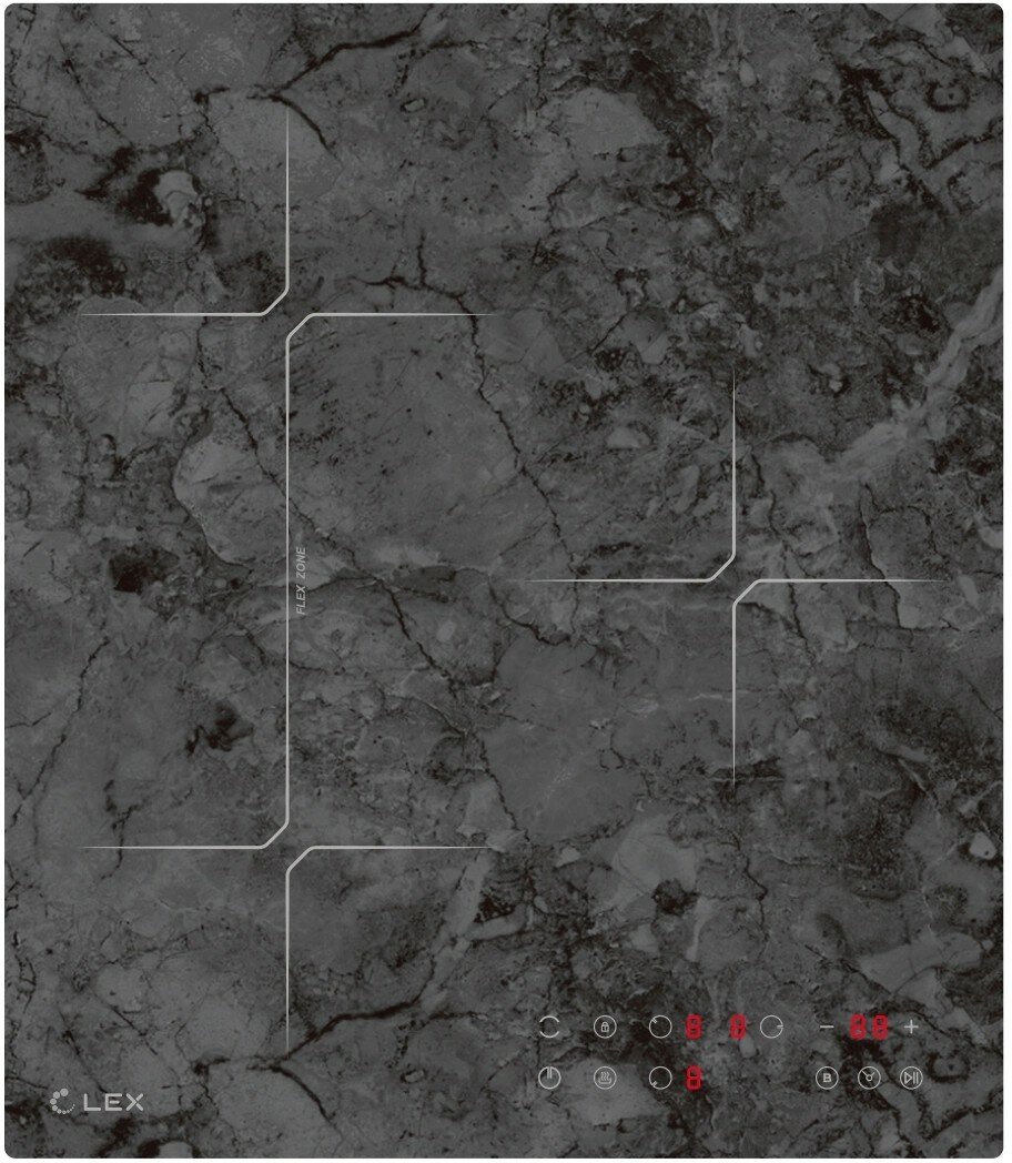 Индукционная варочная панель LEX EVI 430 F DS, CHPE000005, независимая, серый
