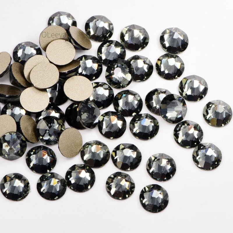 Стразы OLeeya SS20, серебряный, Black Diamond, 14400 шт