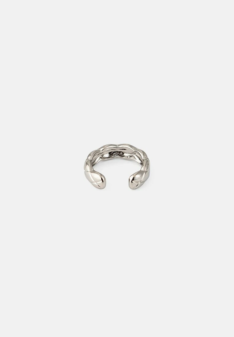 Серьги каффы Freeform Jewellery, серебристый — фото 1