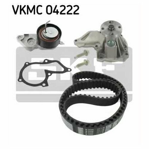 Комплект (ремень + ролик + водяной насос + 2 болта) SKF VKMC04222