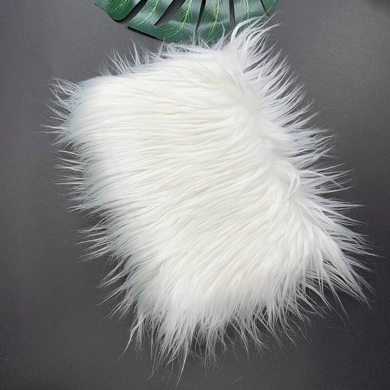 Искусственный мех ZYFMPTEX 25x45 см Белый, 01