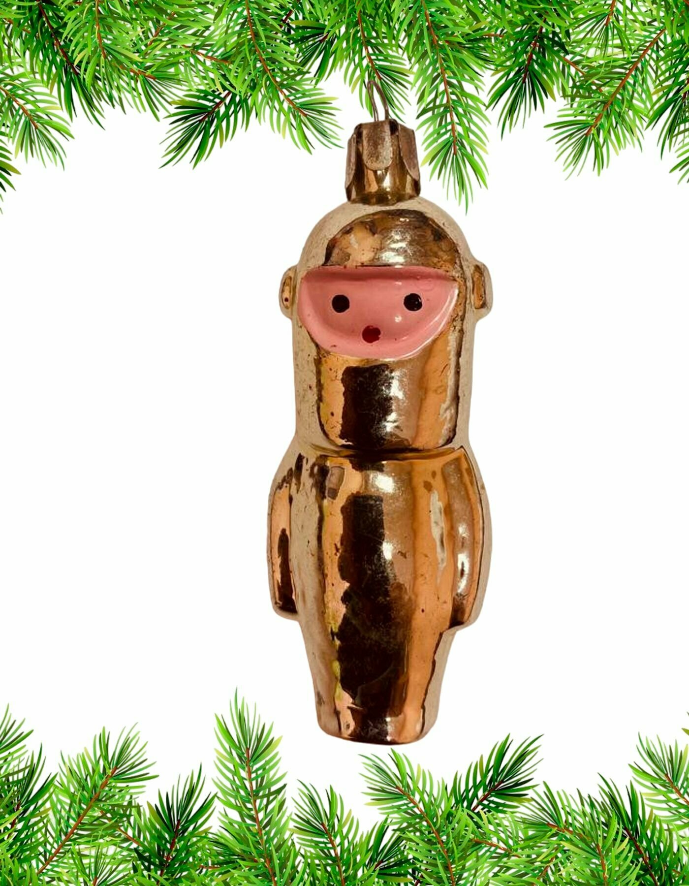 Игрушка на елку Космонавт, редкий ! Винтаж из СССР