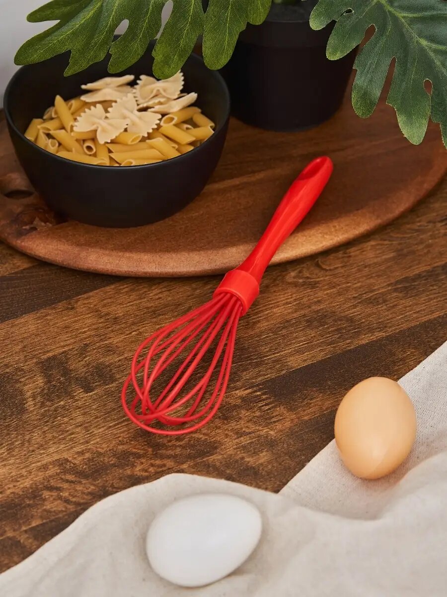 Венчик силиконовый 25*5.5 см кулинарный ручной для взбивания