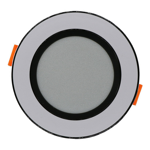 Встраиваемый светильник Балтийский стиль 6 Вт 3000 К белый/черный, светодиодный потолочный