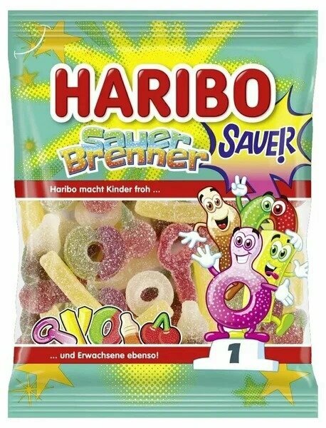 Haribo Sauerbrenner мармелад жевательный Кислый микс 160 гр