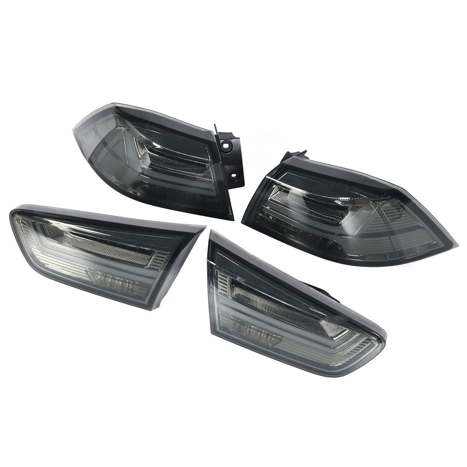 Полностью светодиодные динамические задние фонари VLAND, дымчатые линзы, подходят для Mitsubishi Lancer/Evo X 2008-2017