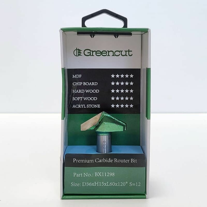 Фреза ( псевдофиленка) для фрезеровки фасадов D36xH15xL60 V 120 GREENCUT