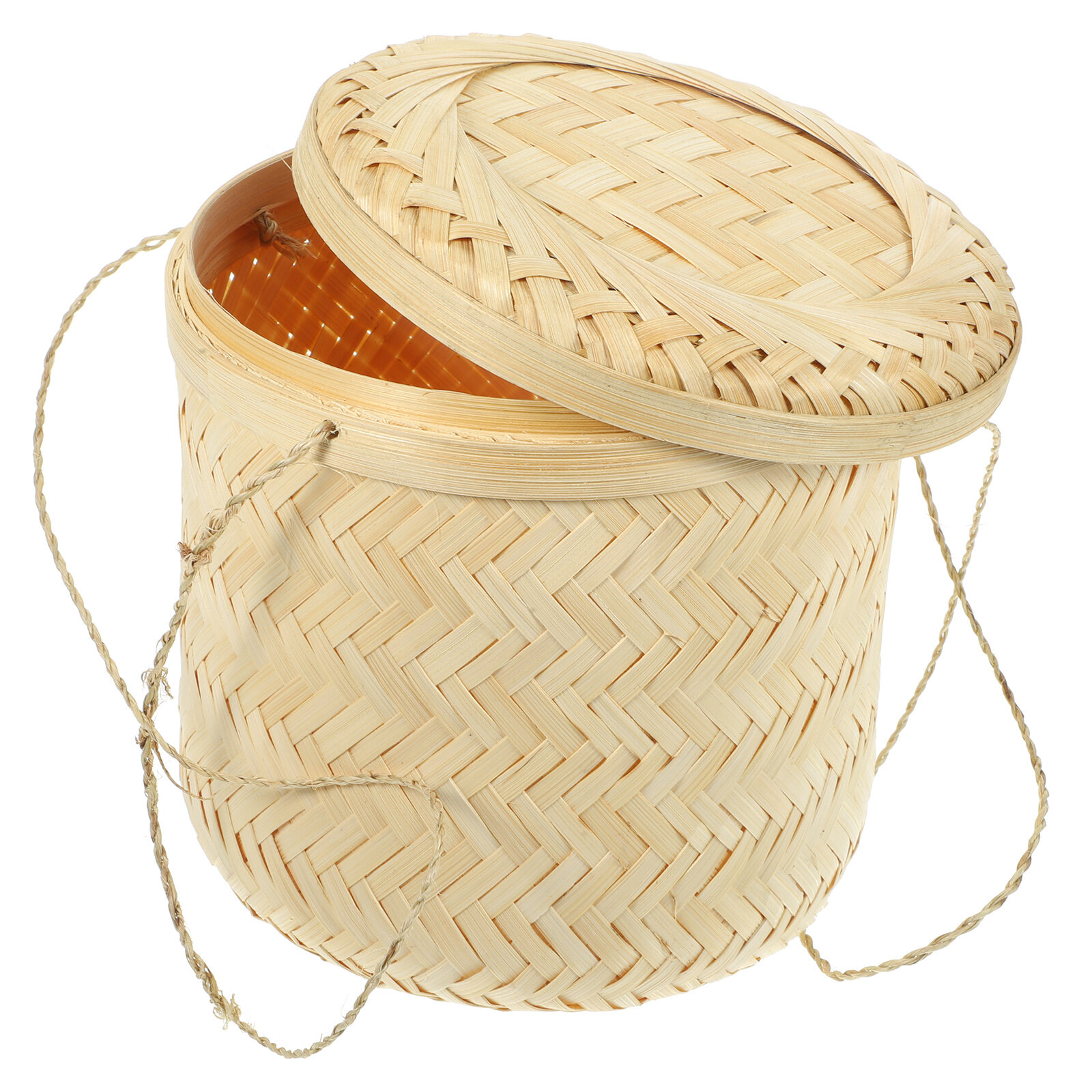 Прочная Бамбуковая Корзина Для Хранения Сундуков В Доме 18X18CM