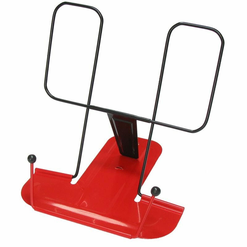 Подставка для книг металлическая, красная