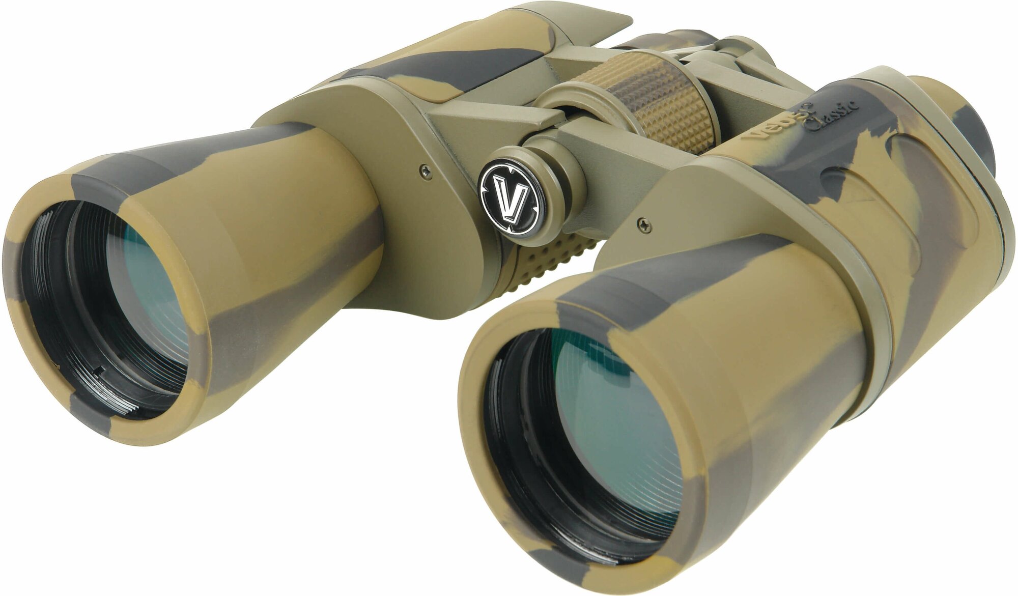 Бинокль Veber Classic БПШЦ 10x50 VRWA широкоугольный, камуфлированный