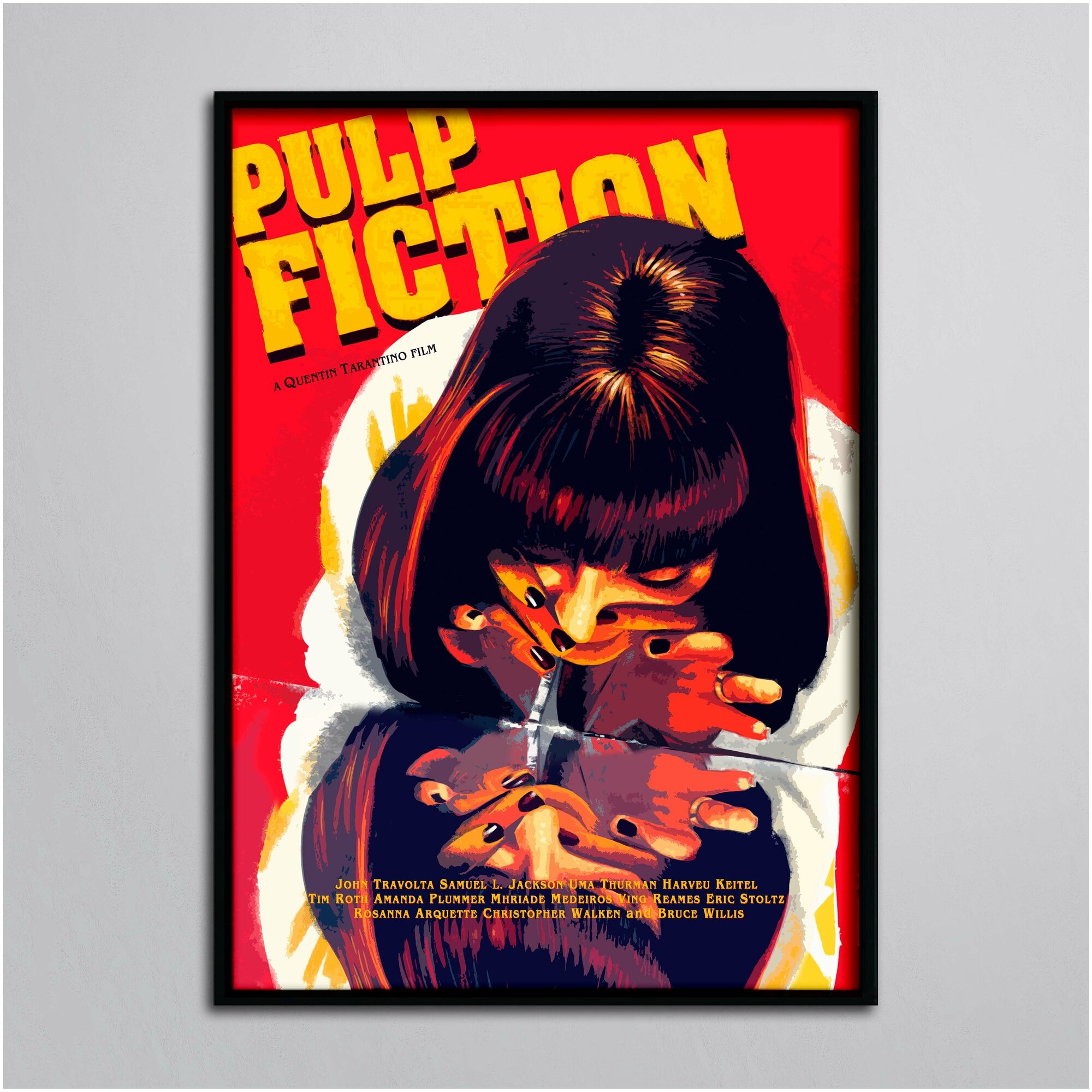 Постер в раме/Квентин Тарантино-Криминальное чтиво Аппликация