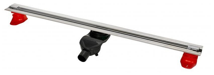 Душевой лоток Berges Super Slim 1200 матовый хром боковой выпуск