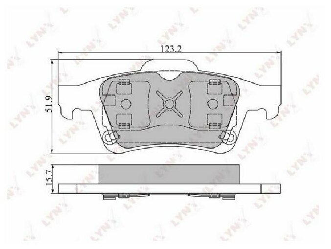 Колодки тормозные Lynx BD6302