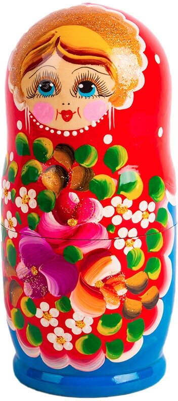 Матрешка деревянная 5в1 детская (росписная)