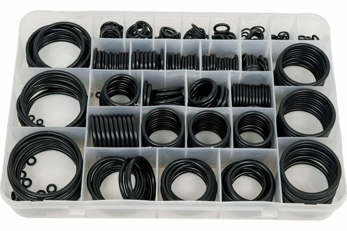 HIMPT Набор колец резиновых уплотнительных o-ring nbr70 метр. (№8с) 419шт 00-00001405