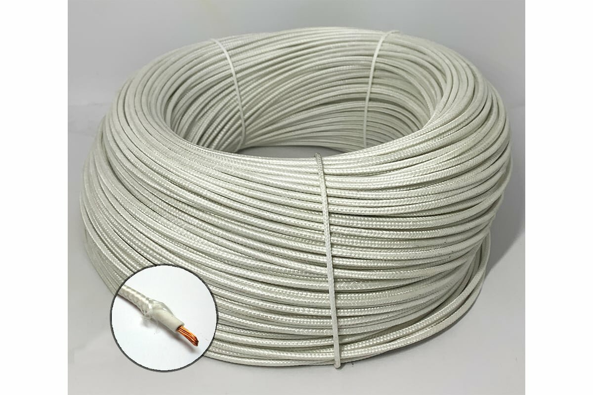 Проводник Термостойкий провод ркгм 1x4 мм2, 50м OZ232650L50