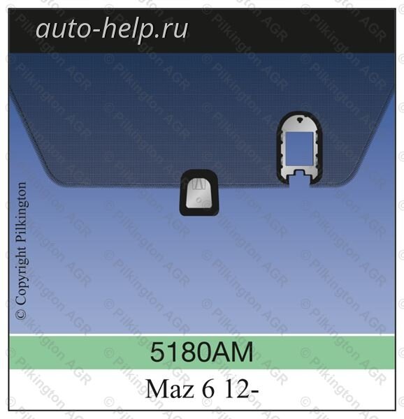 FYG MAZDA Лобовое ДД Фиттинг с пятаком
