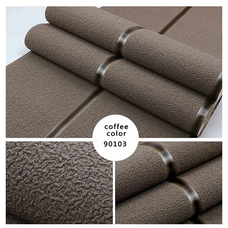 Текстильные обои DZQ бархатные из оленьей кожи 3D полоса 90103, 0.53mx9.5m