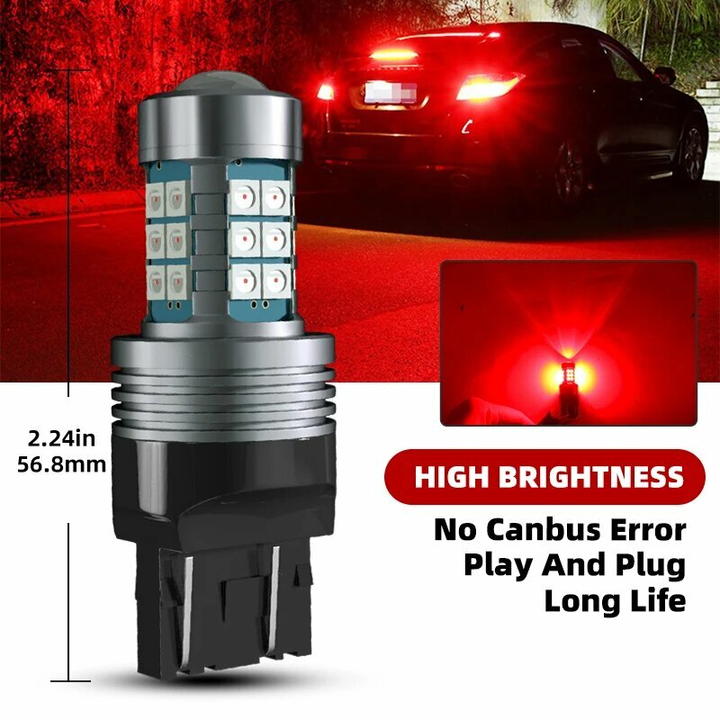 2 шт. Автомобильный светодиодный стоп-сигнал, задний фонарь красного цвета без ошибок для Mazda 3 Sport для Mazda 5 CR19 CW для Mazda 6 GG GY MK1 CX-3 DK 27 LEDs