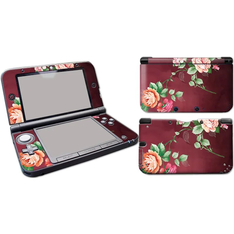 Наклейка на Nintendo 3DS LL, белый карбон — фото 1