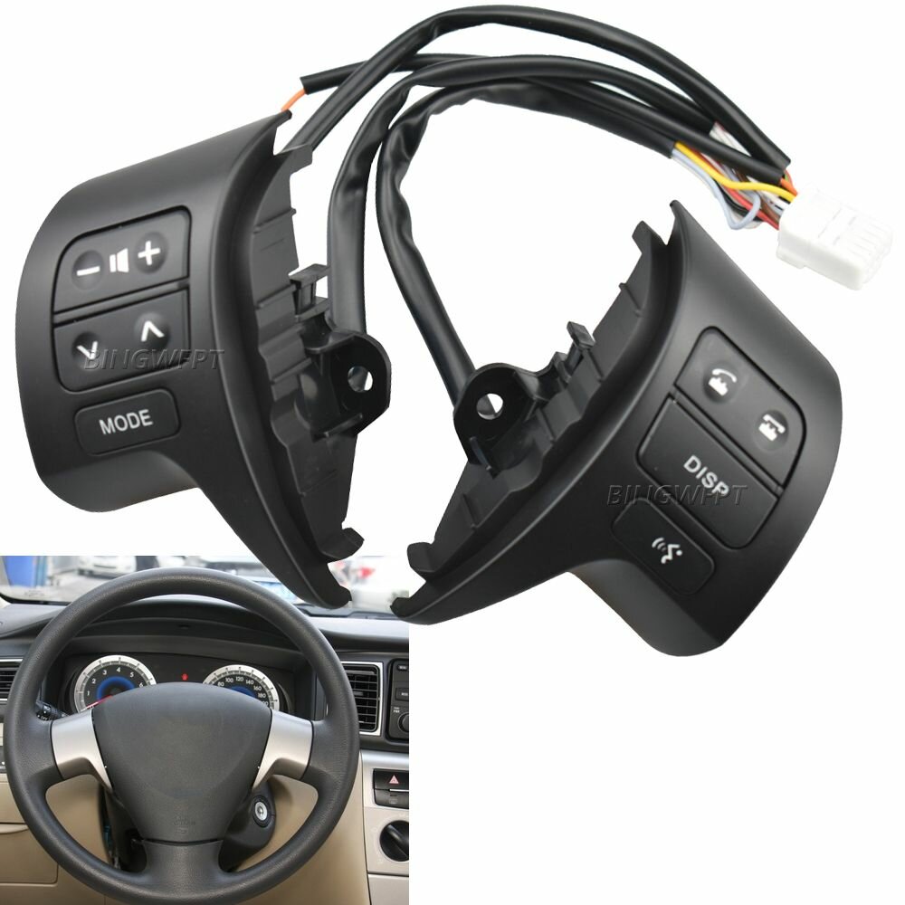 Кнопки на руль Toyota Corolla ZRE150 ZRE151 ZRE152 ZRE153 2007-2009 — послепродажная замена, кнопка DISP для LHD