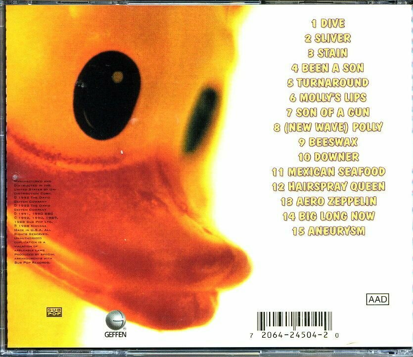NIRVANA - Incesticide 1992 г — фото 1