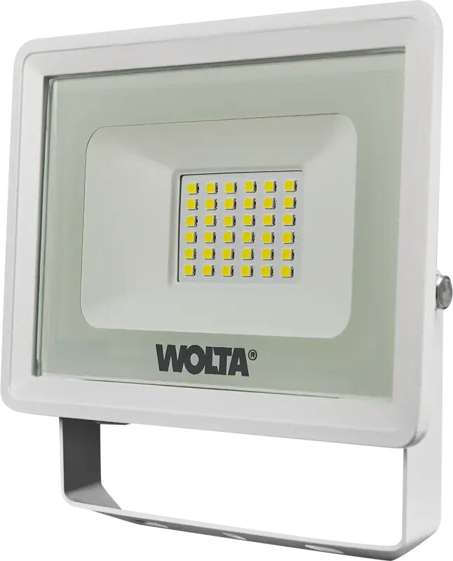 Прожектор светодиодный уличный SMD Wolta WFL-30W/08W 30 Вт 5700 К нейтральный белый свет