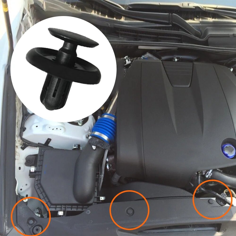 10 шт. 90467-07201 для Toyota Auris 2006 2007 2008 2009-2016, автоматическая крышка двигателя, зажим, накладка, панель, бампер, крыло, заклепка
