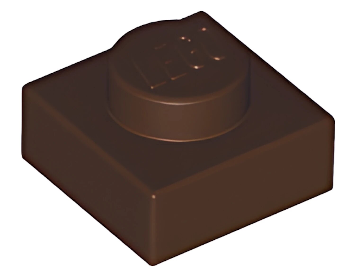 Деталь LEGO Plate 1 x 1 3024 (28554, 30008) Dark Brown N