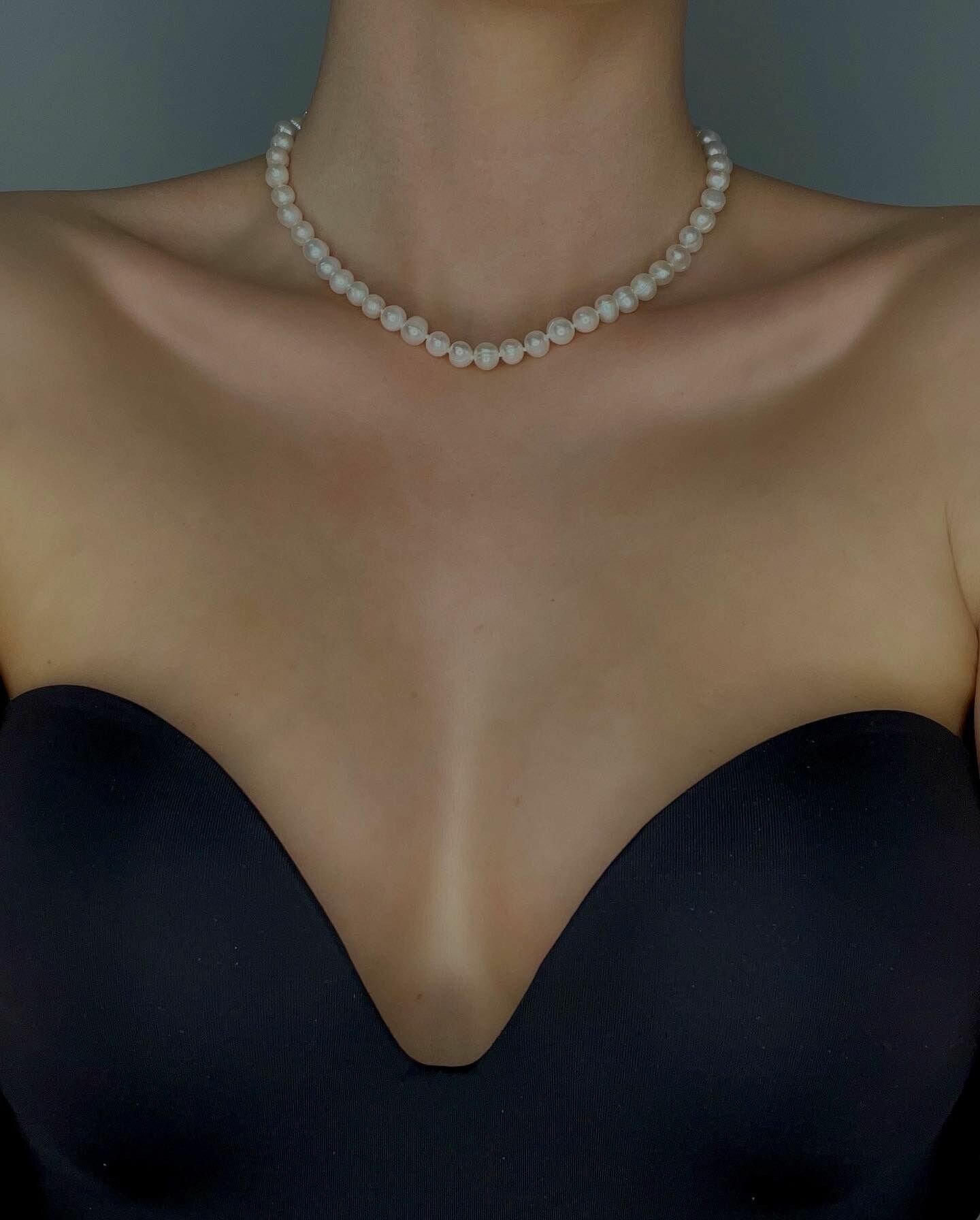 Колье, жемчуг культивированный