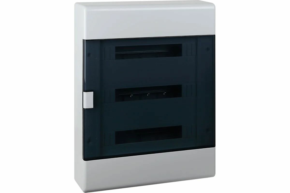 Щиток навесной Рувинил серии Тусо на 54 модуля серый с прозрачной дверцей 648x116x468 мм 68054СП