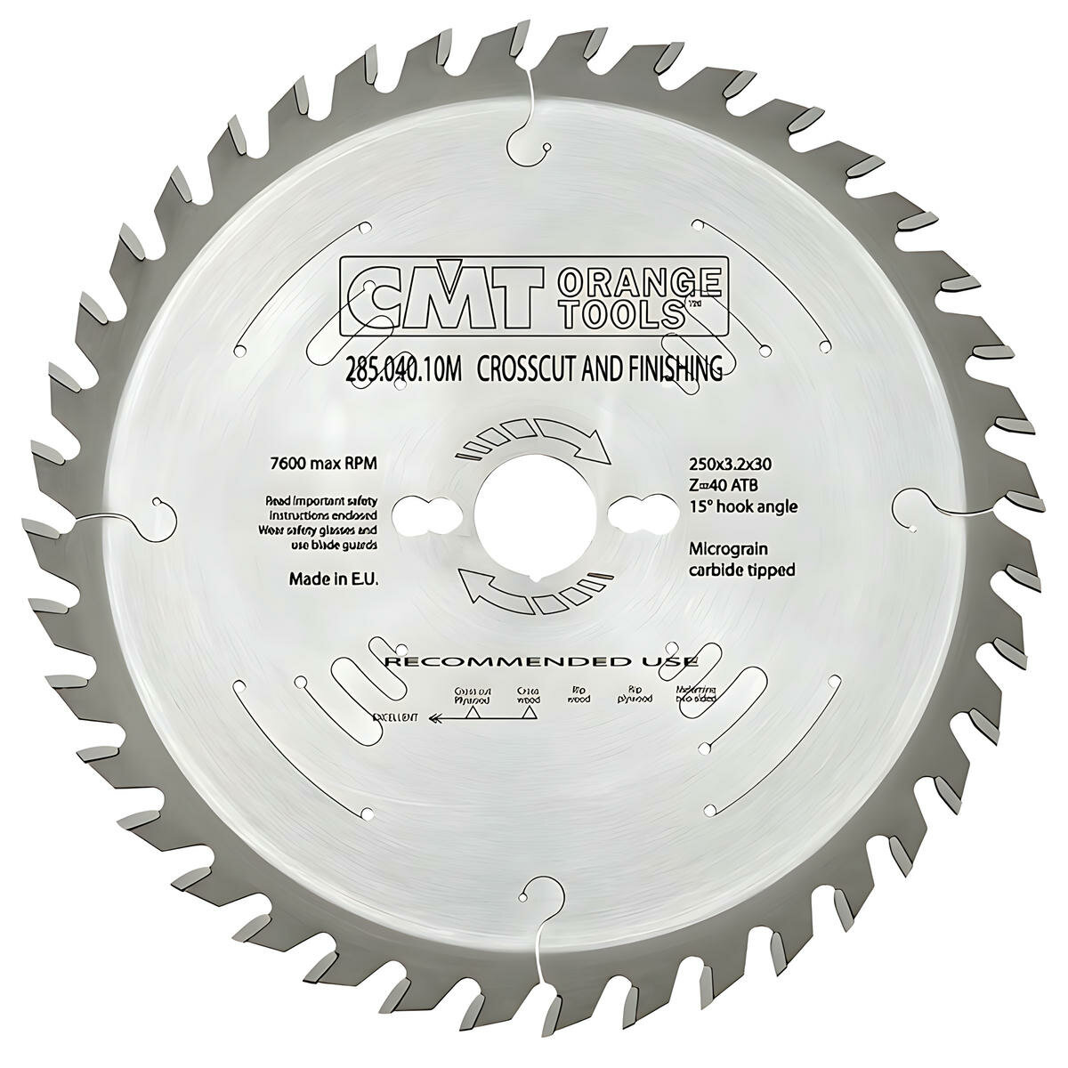 Диск пильный 260 x 2.8/1.8 х 30 мм 48T (дерево) CMT 285.048.11M