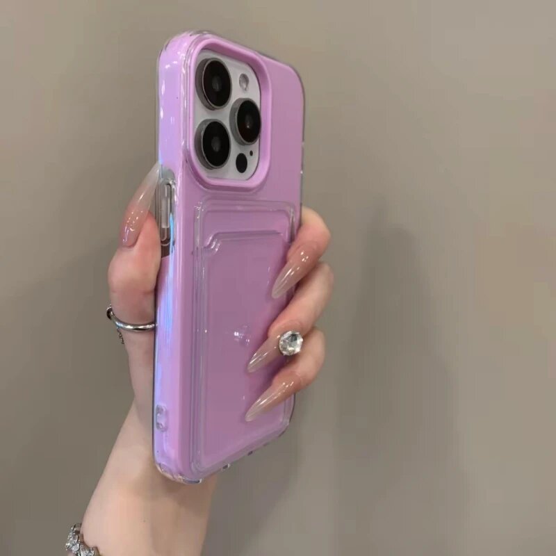 Фиолетовый чехол для iPhone 13 Pro с картой