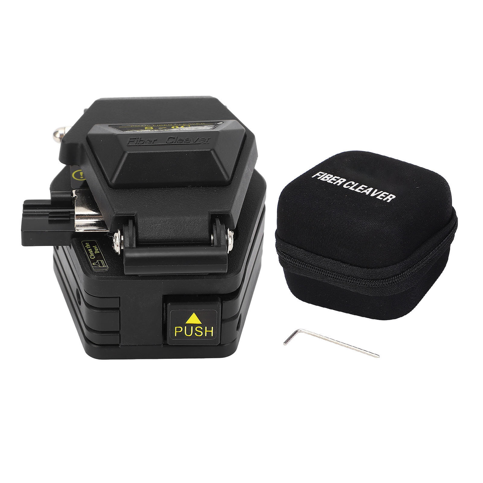 Оптический скалыватель для волоконно-оптических кабелей, высокая точность, 16 точек скалывания, 48000 срезов, угол резки 0,8°, оптический резак.