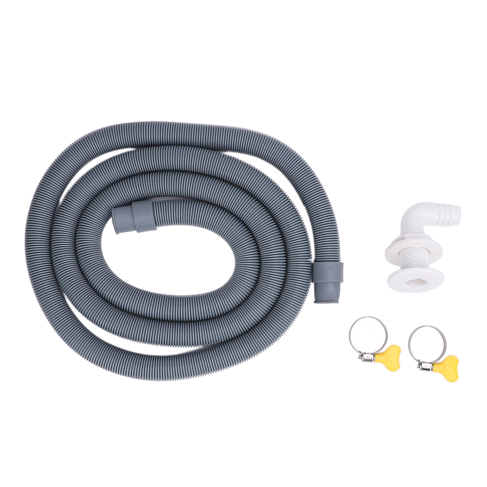 Установочный комплект трюмного насоса 750 г/ч, шланг диаметром 0.75 дюйма (6.56 фута) с обратным клапаном 90°, белый.