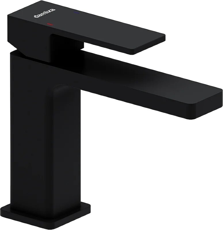 Смеситель для раковины Damixa Gala 530210300 черный, матовый, кран для ванной в раковину, из латуни, рычажный, с керамическим картриджем