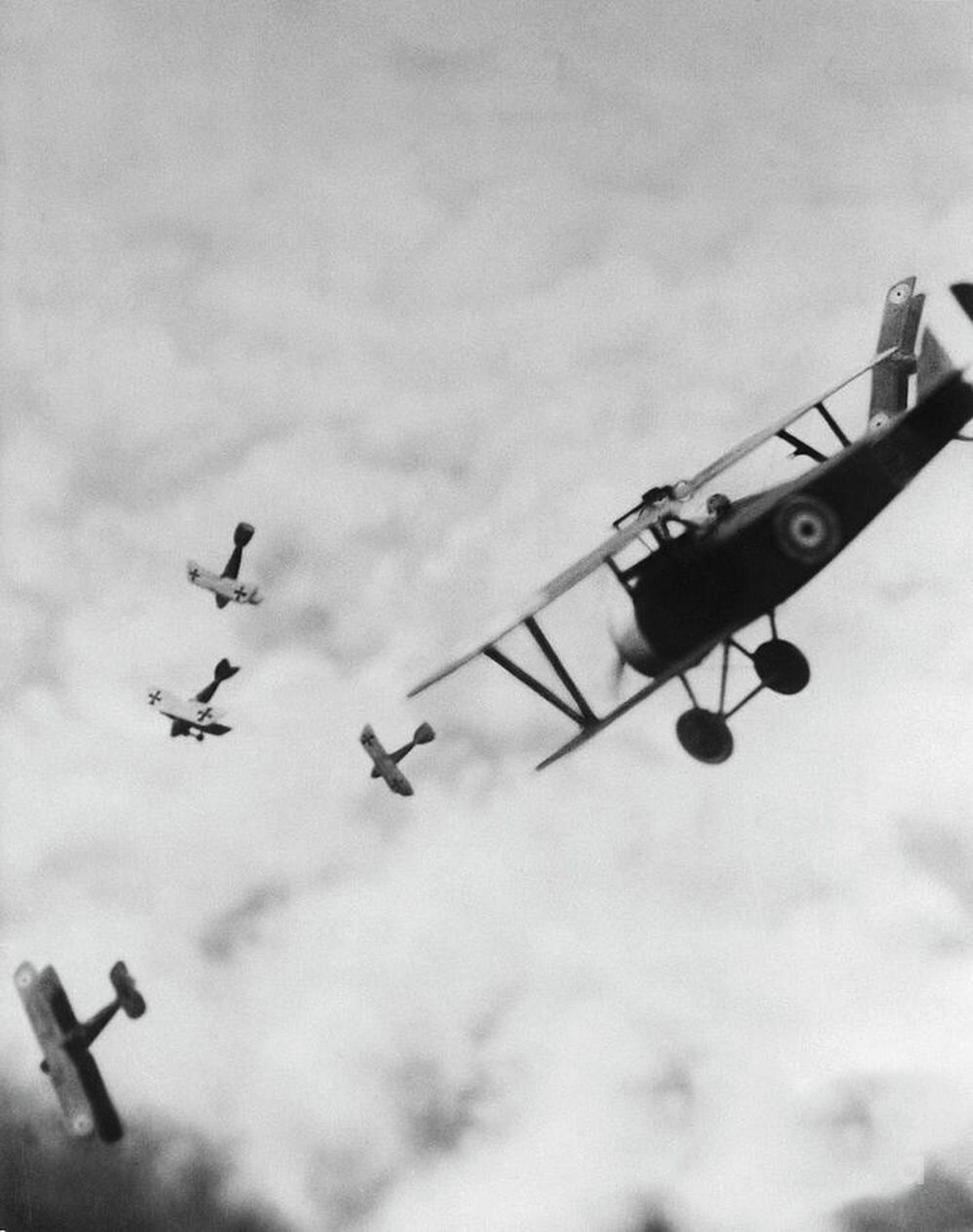 Плакат, постер воздушный бой на бумаге, размер 21х30см