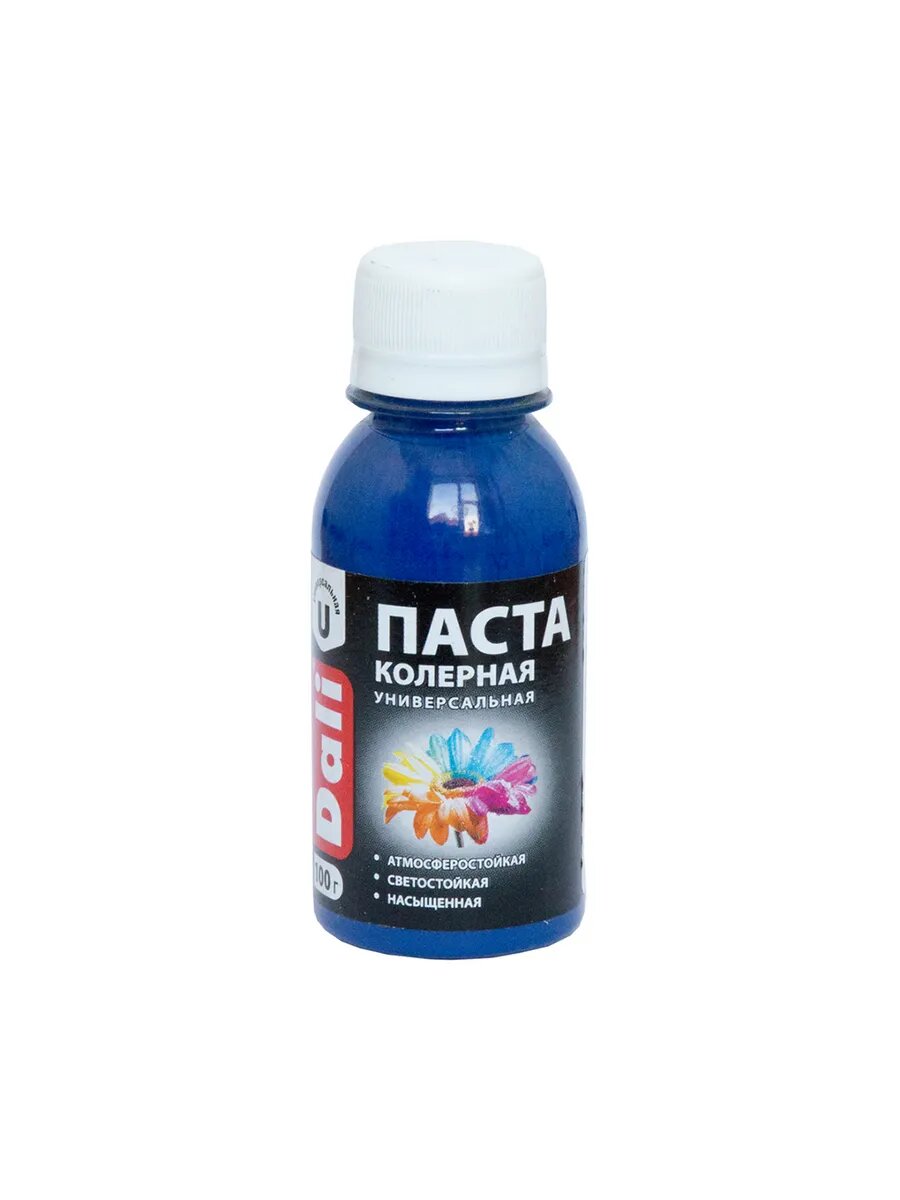 Паста колерная универс. атм-ст светостойкая, синий 0,1кг