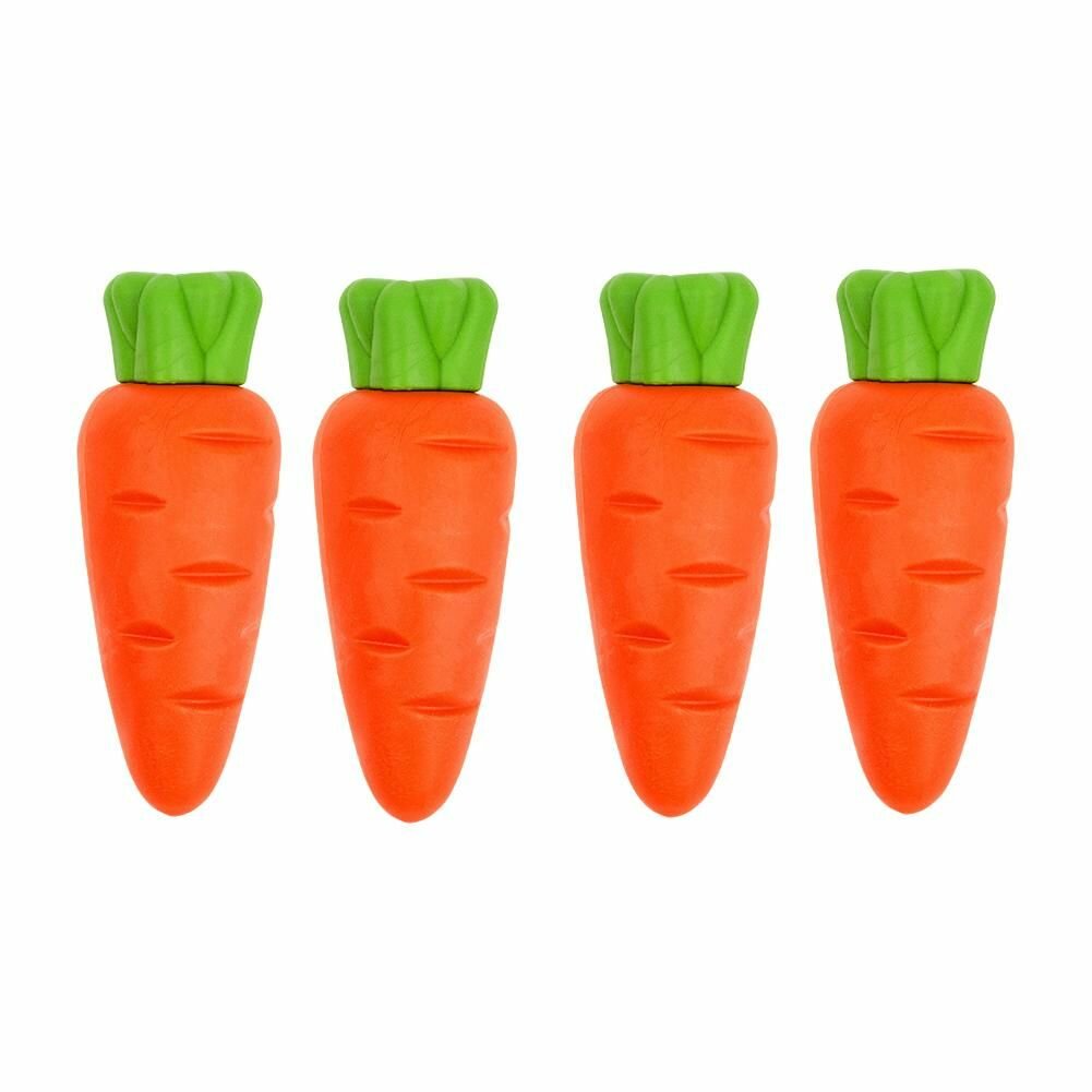 Ластик в виде милой морковки для ученика 4 шт.