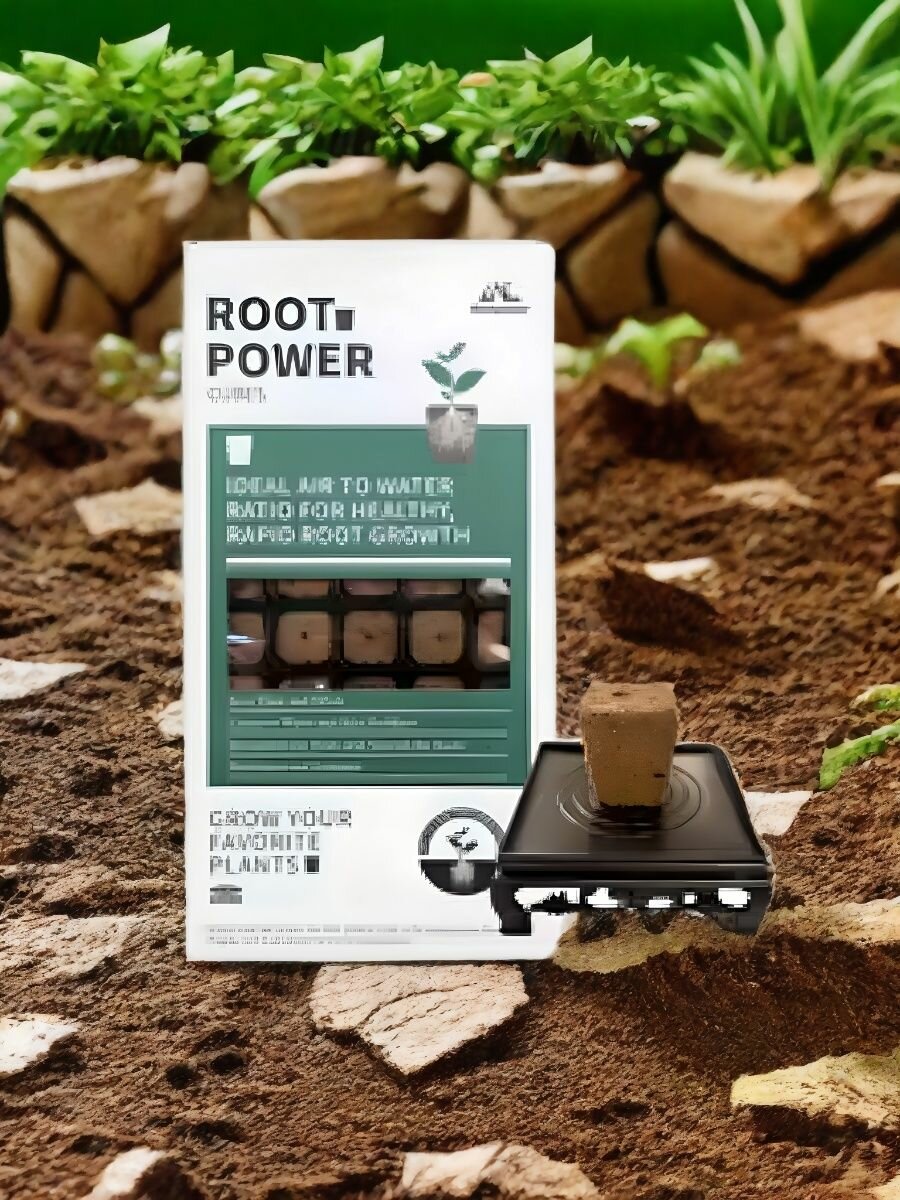 Root Power Cube 50. Кубики для проращивания и клонирования в лотке (50 штук).