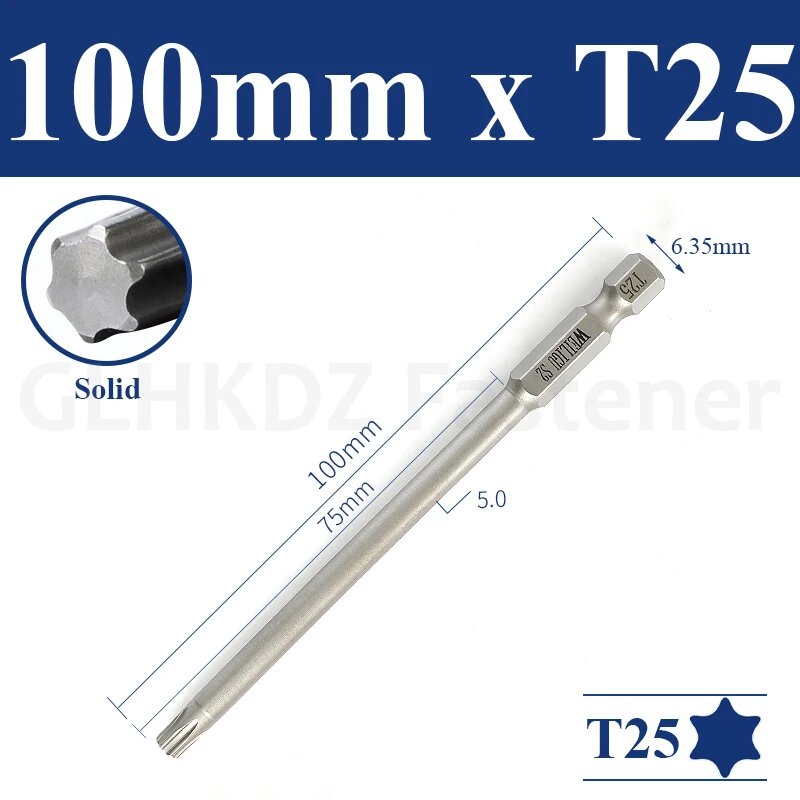 Отвертка Torx T25 100 мм Solid