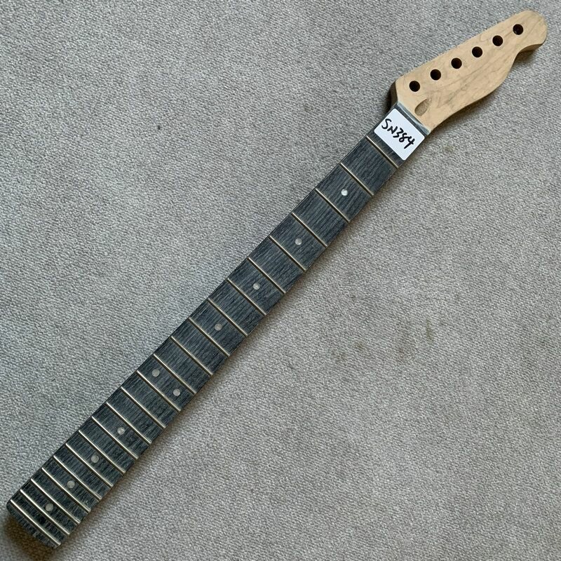 SN384 Гриф для электрогитары Telecaster (TL) кленовый, необработанный, для правшей, накладка палисандр, анкерный стержень, DIY/замена