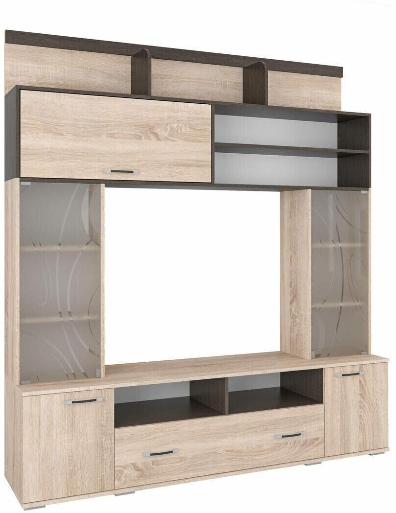 Центральная секция ОГЦС-2 «Оскар-18» ЛДСП (Дуб сонома/Венге) 190х43х210