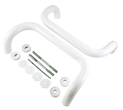 Ручка скоба дверная, L=250 мм, белая