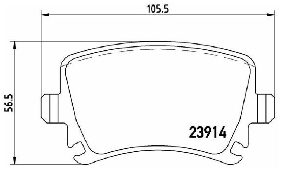 Колодки тормозные Brembo P85073