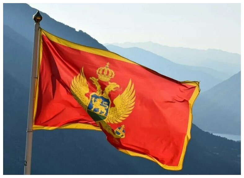 Флаг Черногории 70х105 см