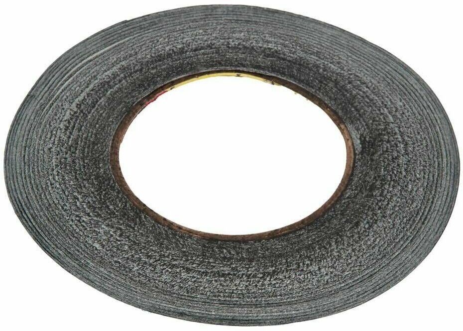 Клейкая лента / двусторонний скотч черный (1 мм x 50 м, толщина 150 мкм)