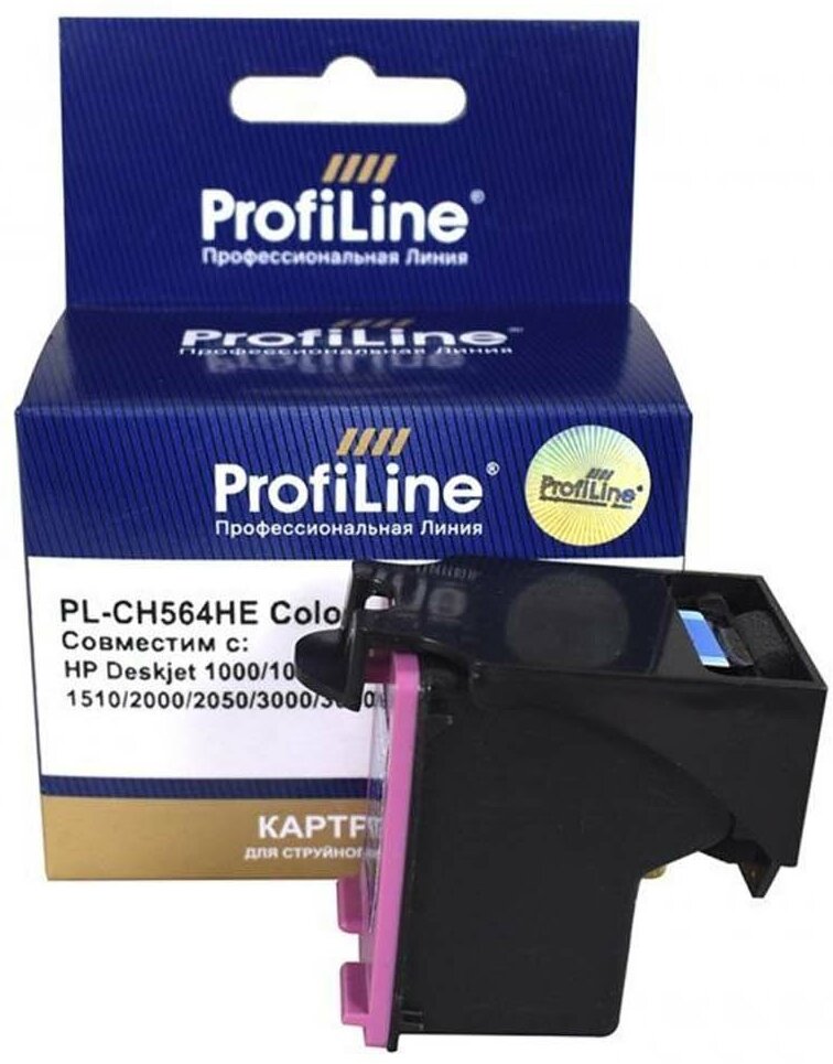 Картридж 122XL для HP Deskjet 2050, 1510, 3050, 1000, 1050, 1050 CH564HE ProfiLine цветной